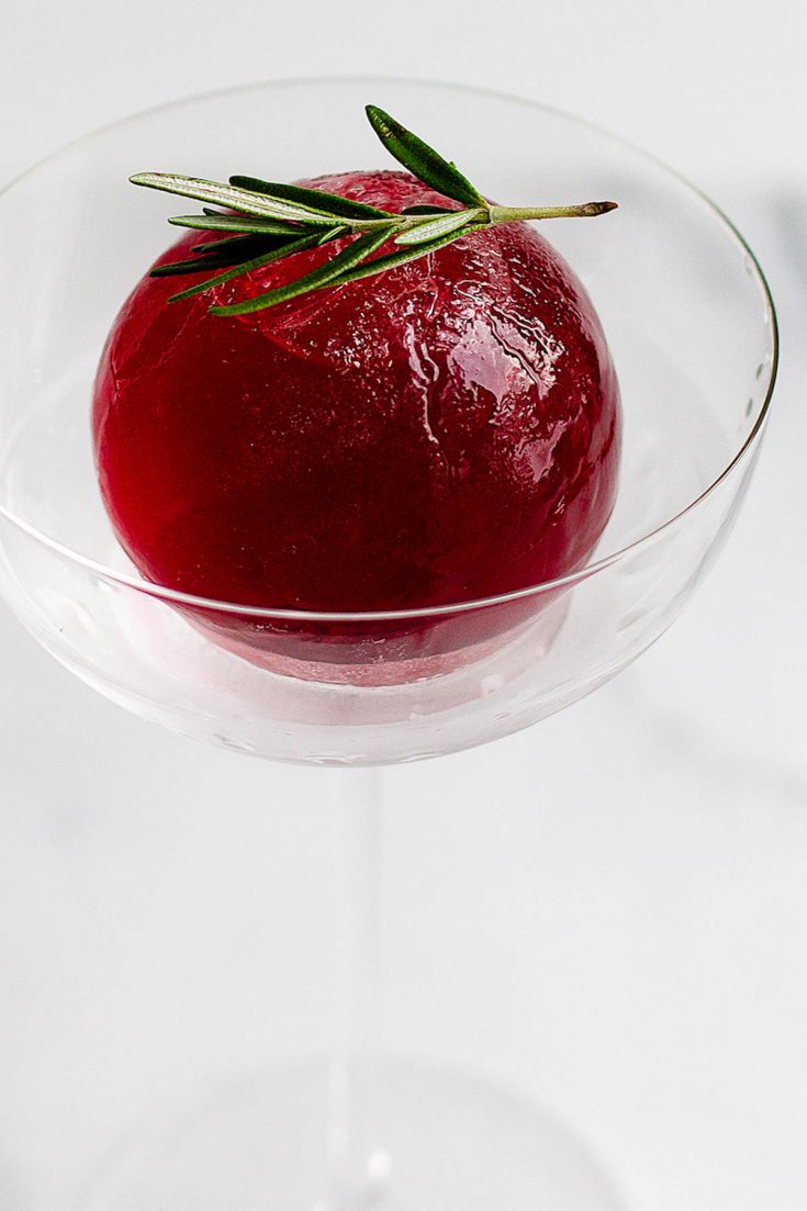 Ice Sphere Cocktail that Will Surely Impress Your Guests - Sugar & Cloth