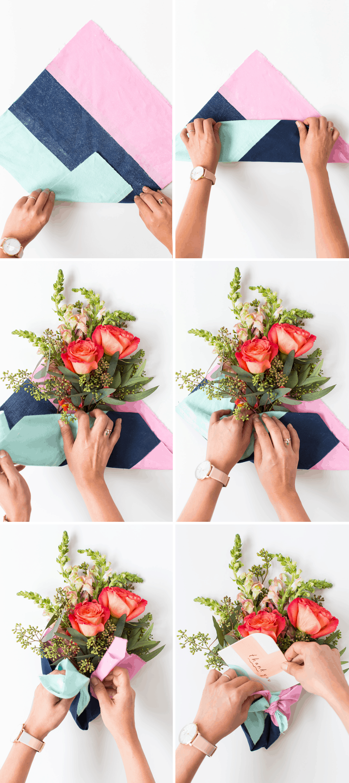 DIY Fabric Wrapped Bouquets For Gifting Sugar Cloth