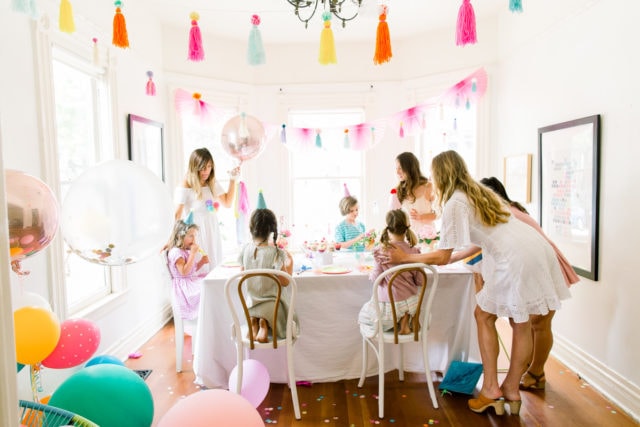 Colorful Pom Pom Birthday Party — Sugar & Cloth