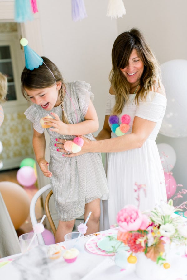Colorful Pom Pom Birthday Party — Sugar & Cloth