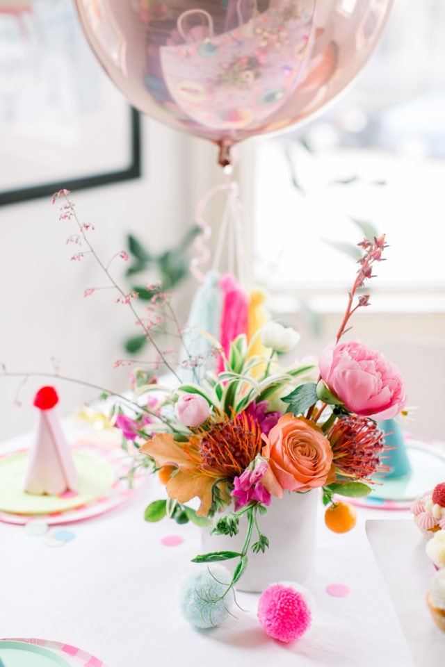 Colorful Pom Pom Birthday Party — Sugar & Cloth