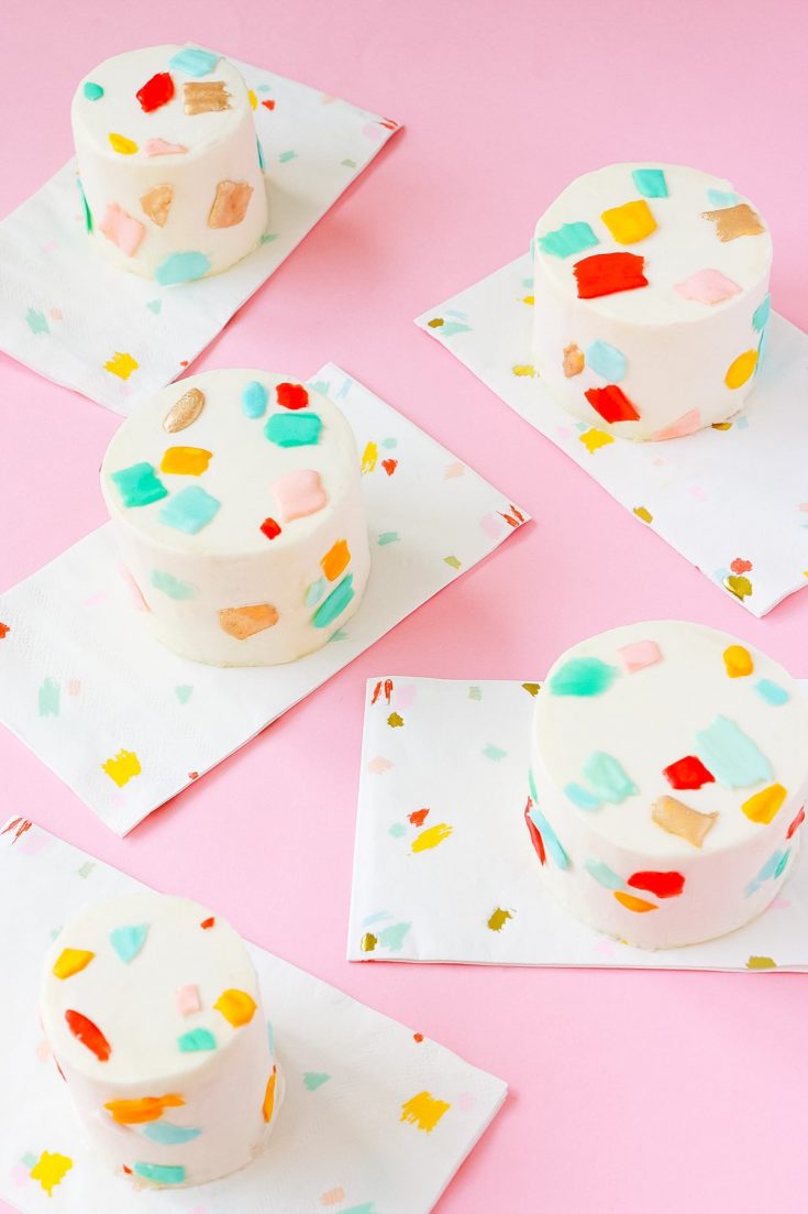 Mini Brushstrokes Confetti Cake Recipe — Sugar & Cloth Recipes