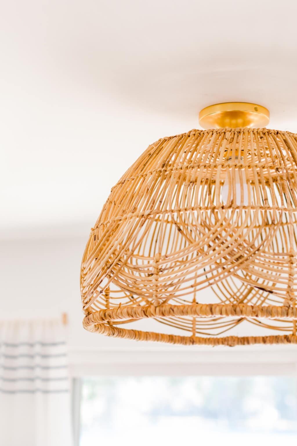 DIY Basket Pendant Light - How To Make A Basket Light Fixture